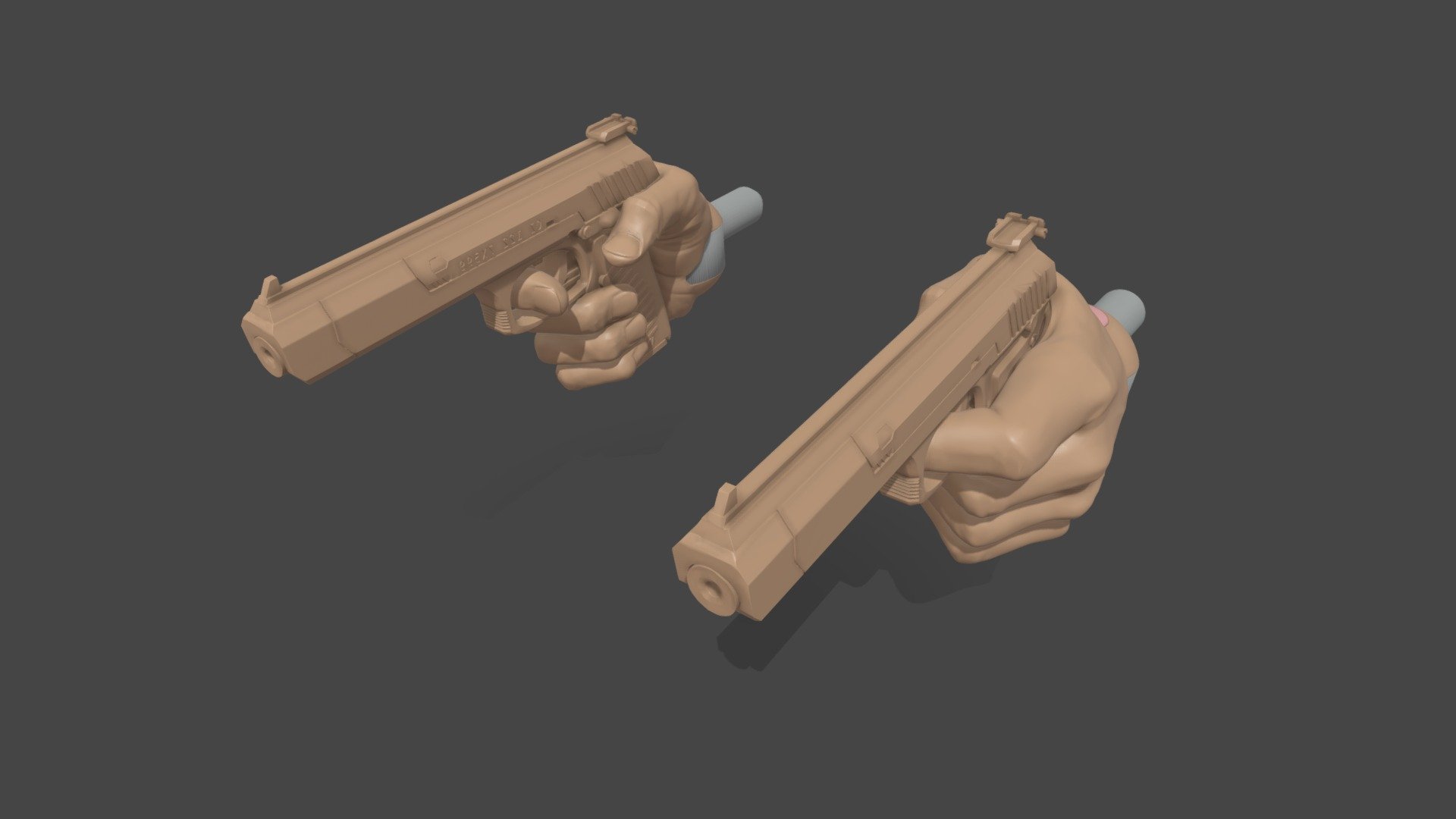 Gun_ Hands_2 - Buy Royalty Free 3D model by Dave Cortés (@cortesstudio ...