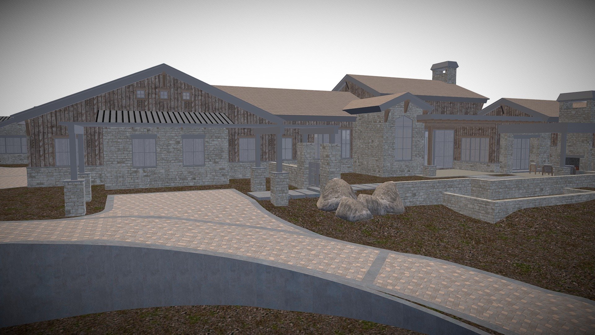 Bicknell Residence - Updated - 3D model by Jessica Hutchison-Rough ...