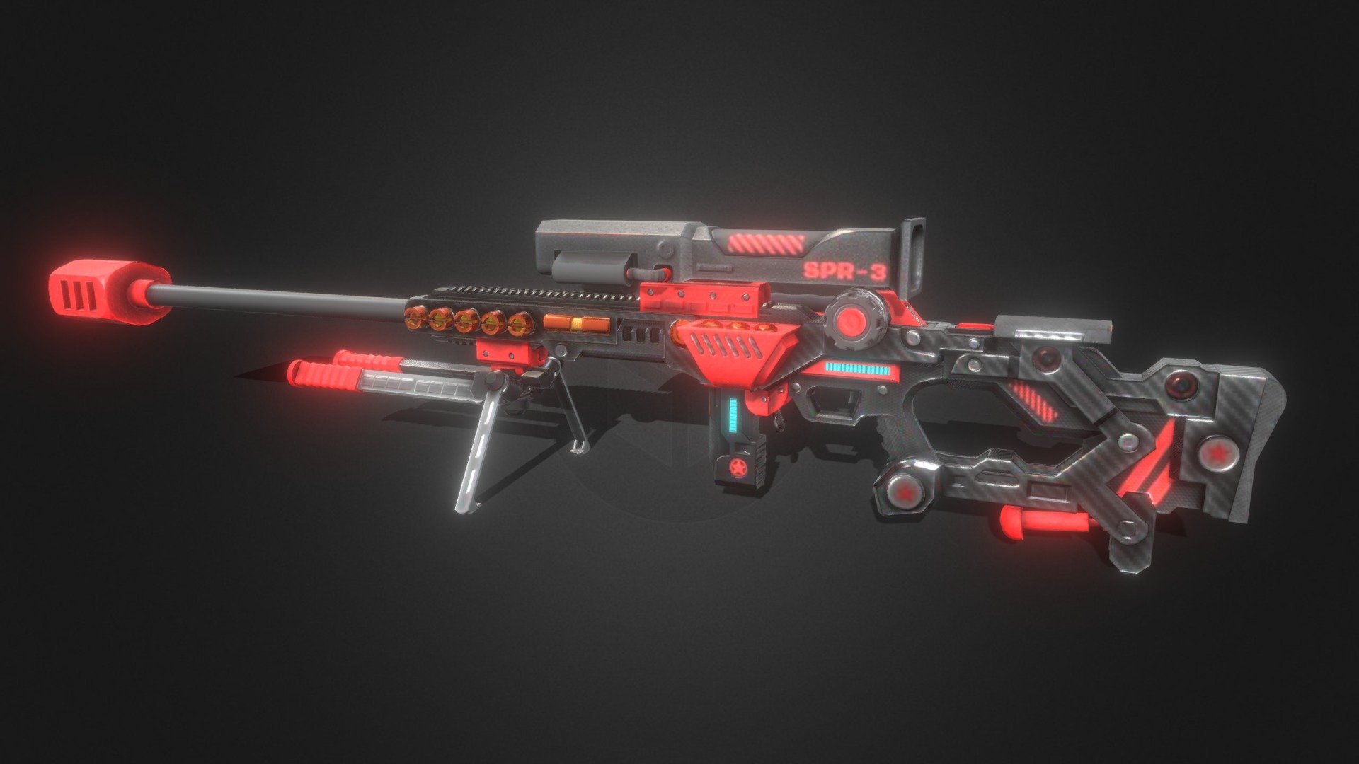 Sci-Fi PINDAD SPR-3 V2 - Buy Royalty Free 3D model by Rzyas [bd65155 ...