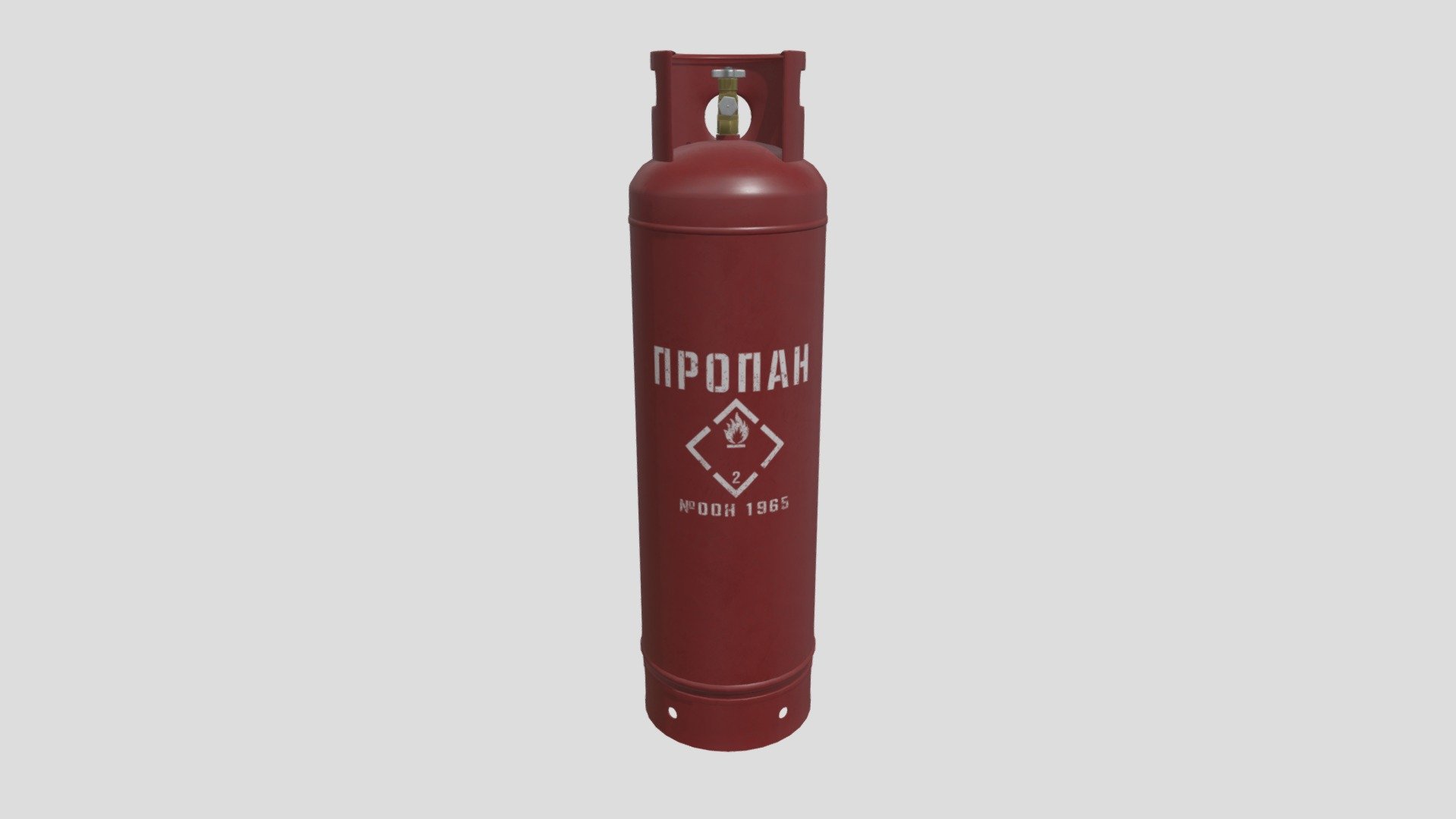 PROPANE GAS CYLINDER 50L - Download Free 3D model by MRNOBODYVK ...