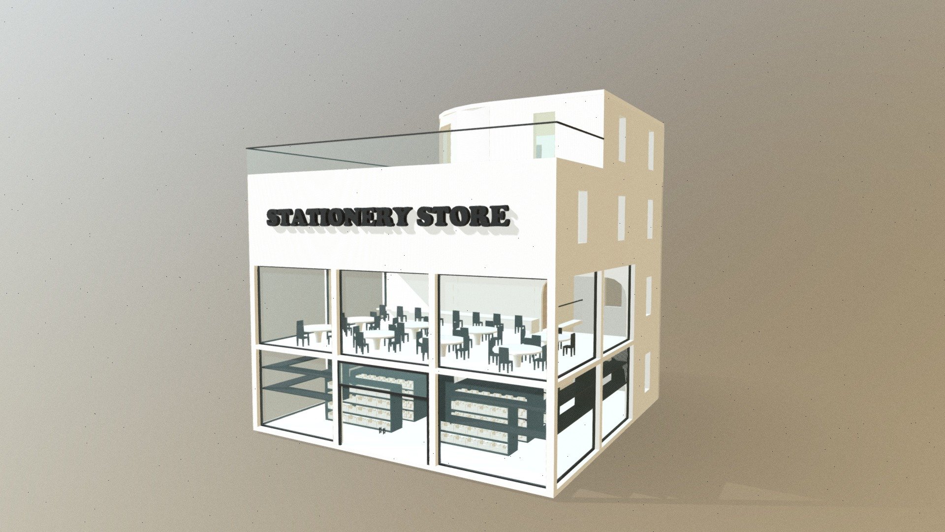 Stationary Store - 3D model by natcha.poon [bd6986e] - Sketchfab