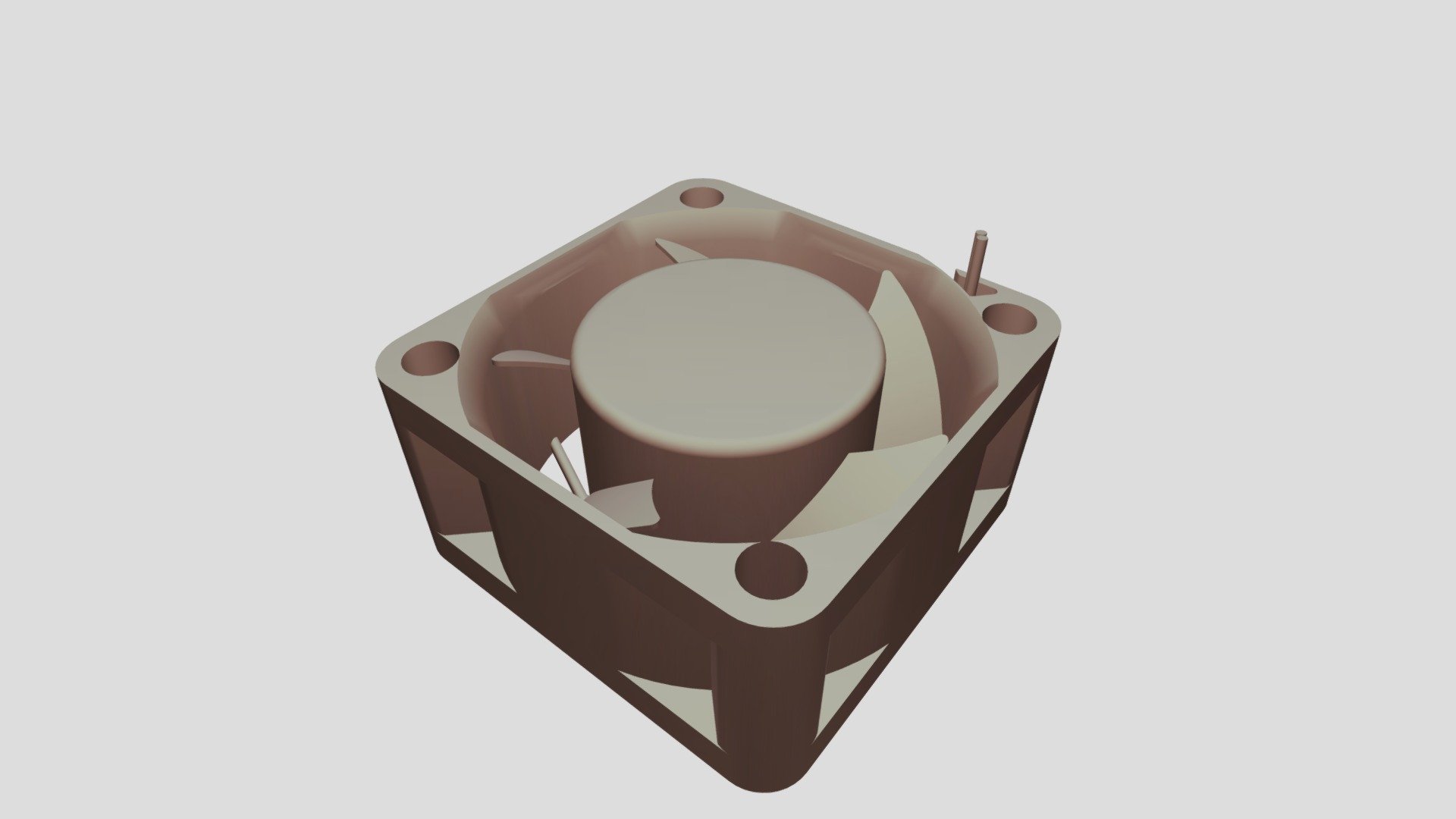 DC fan 4x4cm - Quạt tản nhiệt 4x4cm - Download Free 3D model by ...