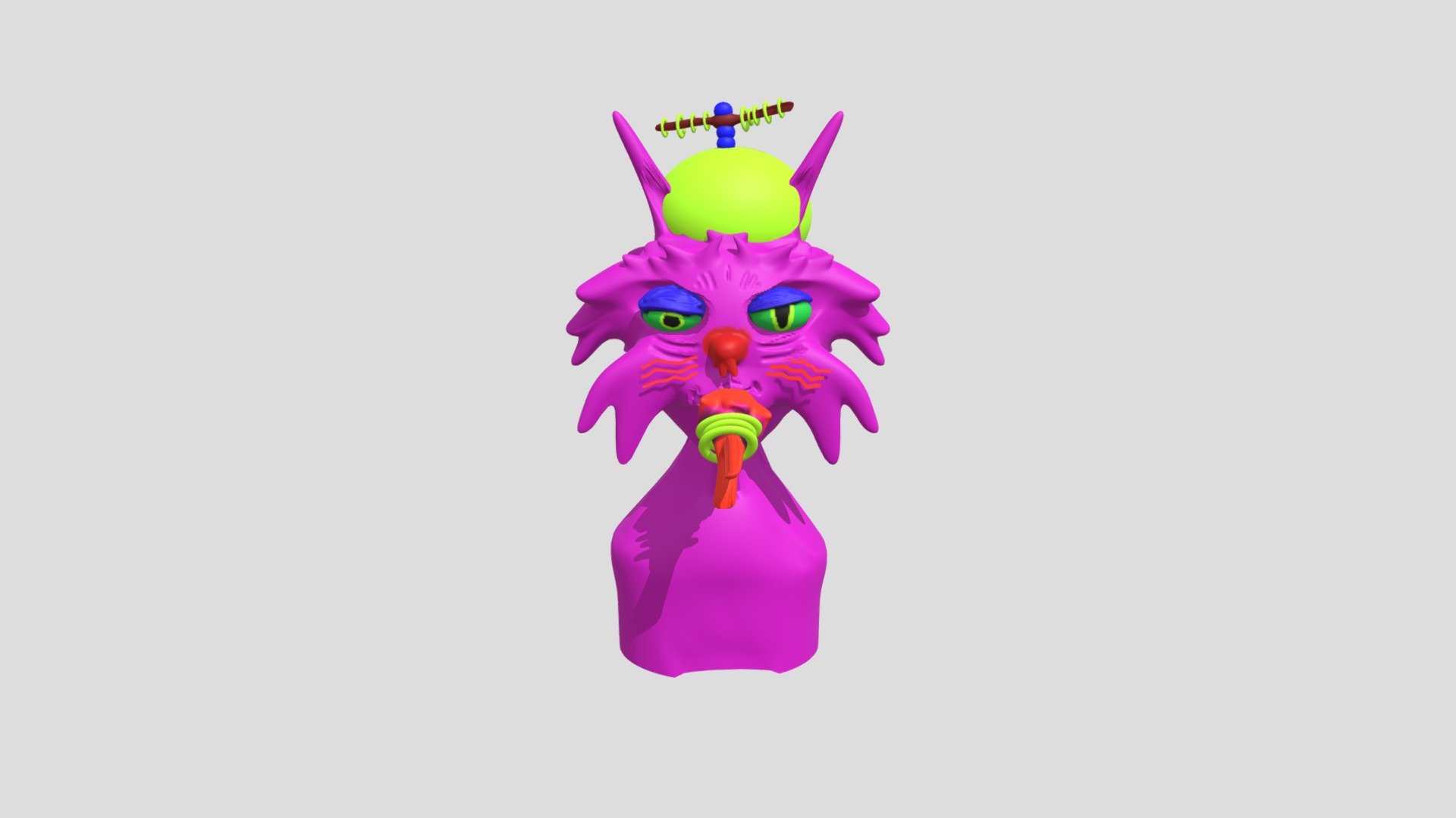 Metallic Kitty - 3D model by bigmoonft [bd6af9b] - Sketchfab