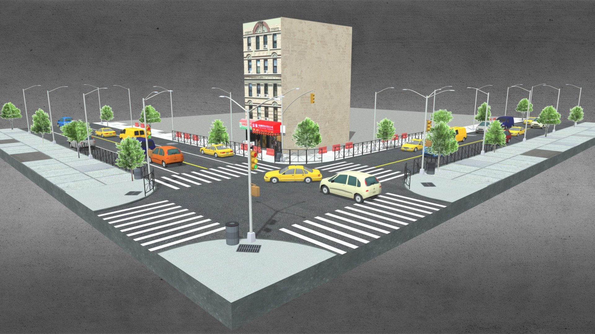 Chinatown Manhattan Building 01 - 3D model by nuralam018 [bd6b0fa ...