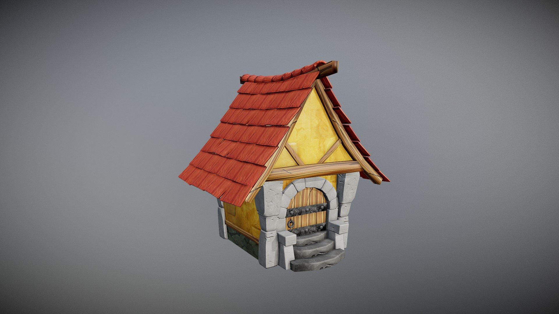 Low Poly Medieval House - Buy Royalty Free 3D model by Bojan Tomic ...