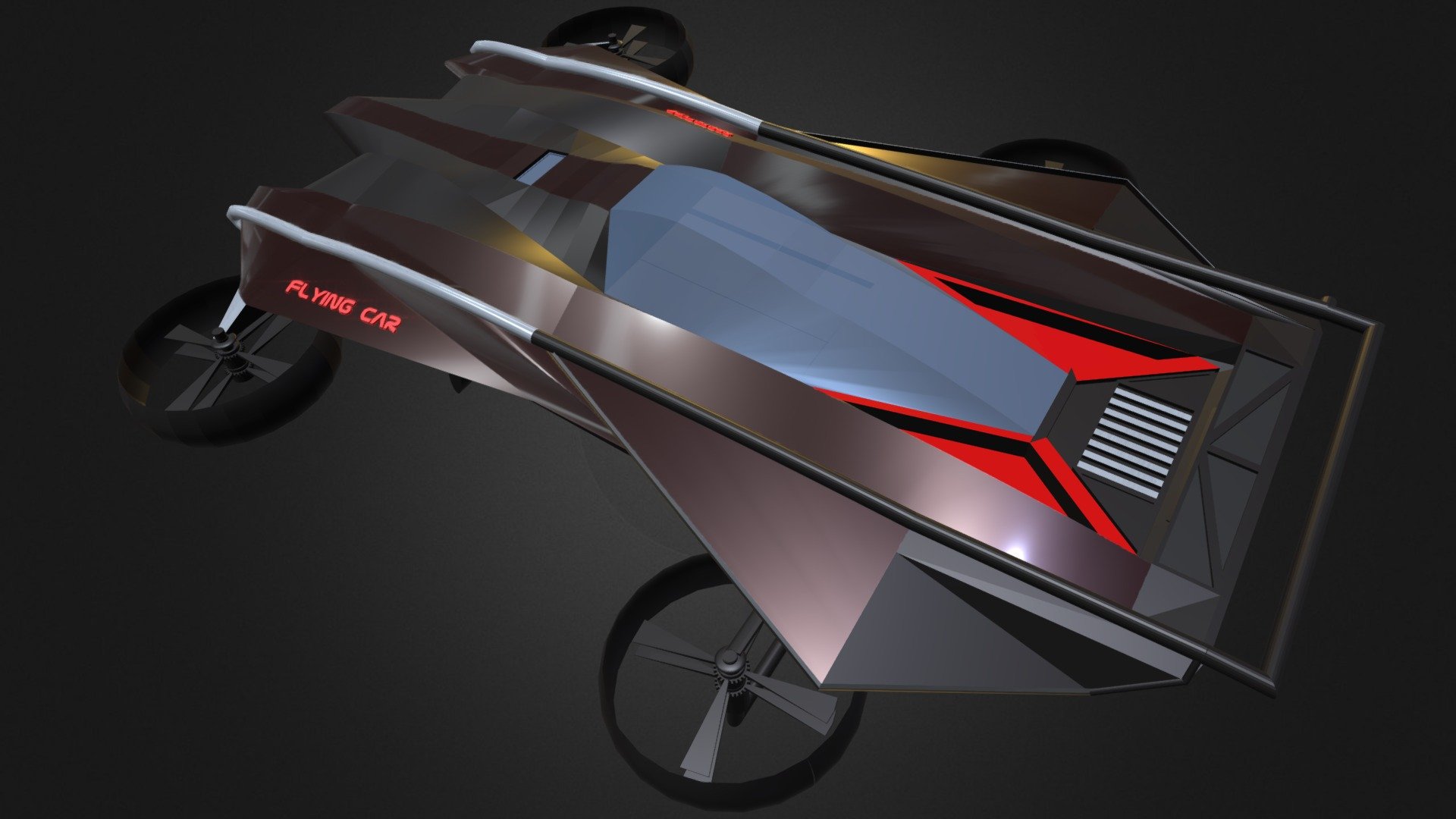 Flying Car - 3D model by ChassisXY [bd6e3a6] - Sketchfab