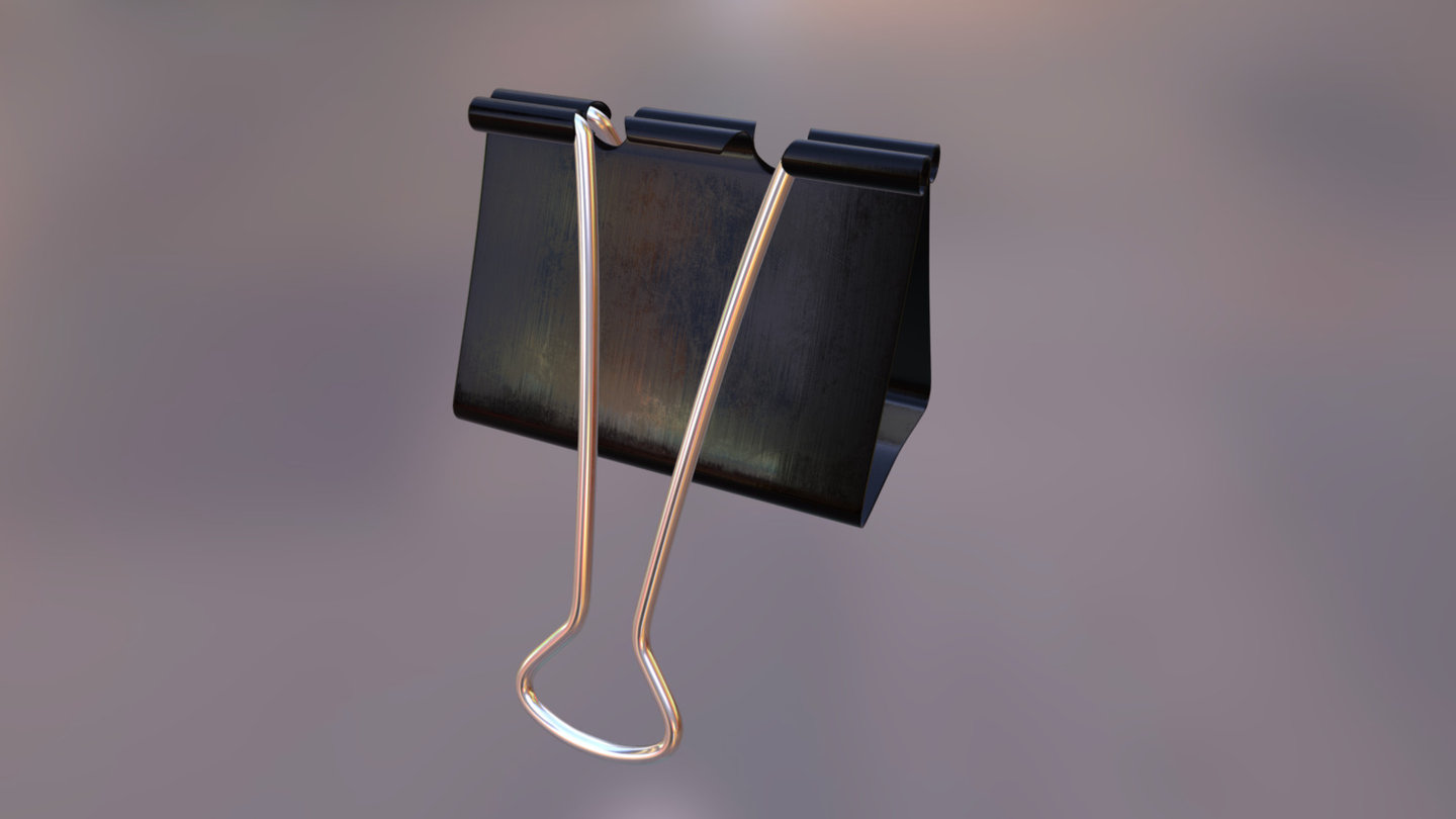 Binder Clip - 3D model by Highlanderwolf [bd6fdf8] - Sketchfab