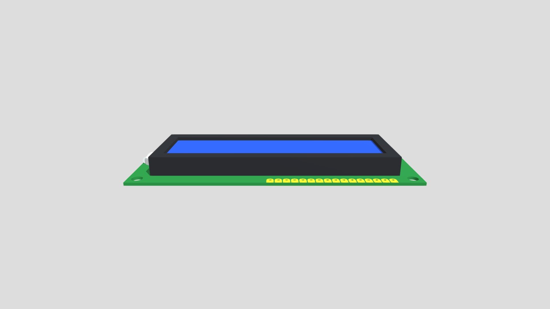 LCD 16x2 for Arduino - 3D model by arieffitrah [bd6ff98] - Sketchfab