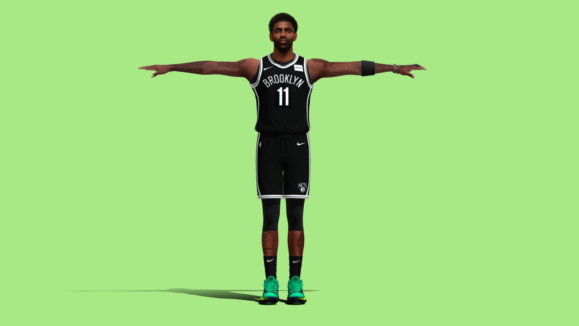 T-Pose Kyrie Irving Brooklyn Nets - 3D model by 3dpassion.net ...