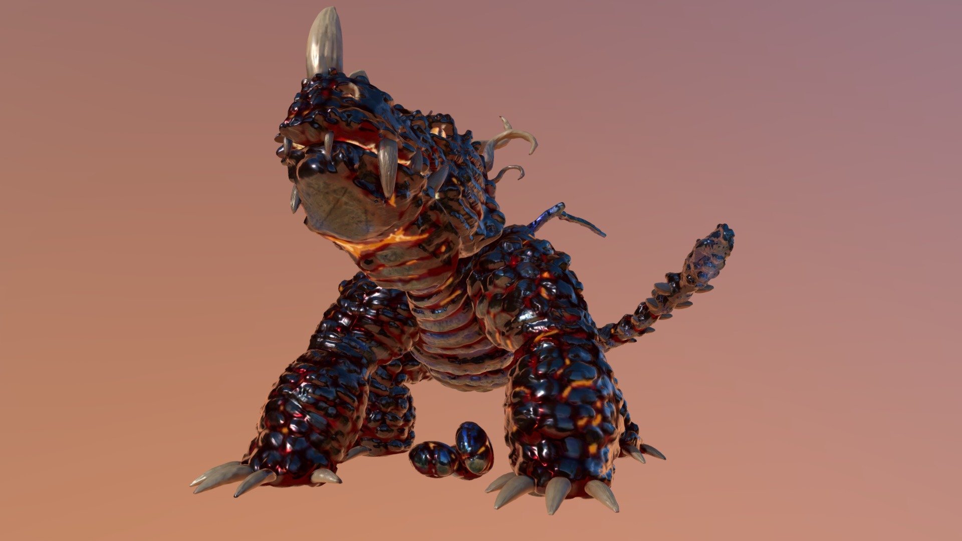 Scaly Rhino Dragon - Download Free 3D model by Allen Fortney ...