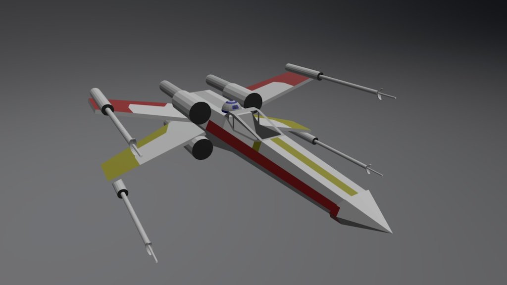 X-Wing - 3D model by Miritek [bd7282f] - Sketchfab
