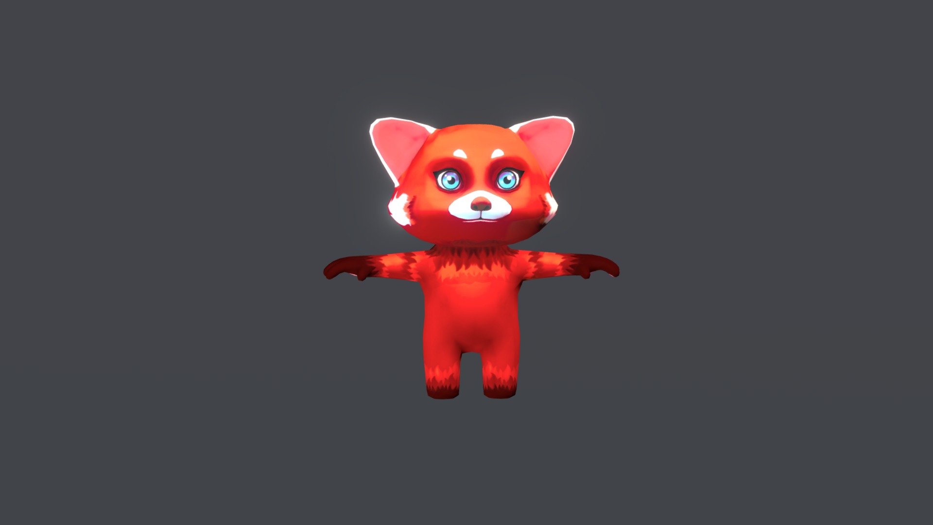 RedPandaLowPolyUnwrap - 3D model by Pavel.Nikitiuk [bd75335] - Sketchfab