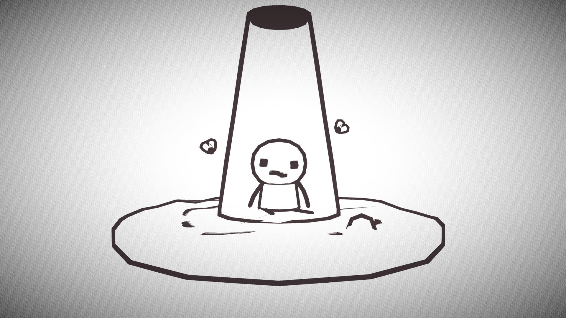 Isaac in the basement - The Binding of Isaac - 3D model by rakushe4nik ...