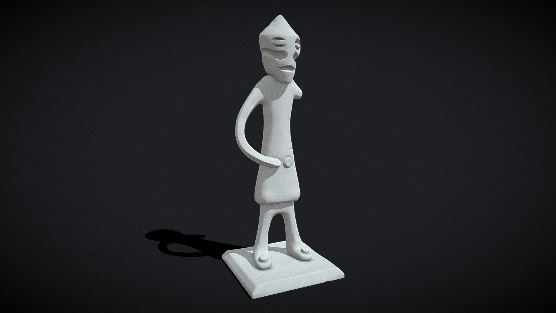 Standing God Statue 3D print model - Buy Royalty Free 3D model by ...