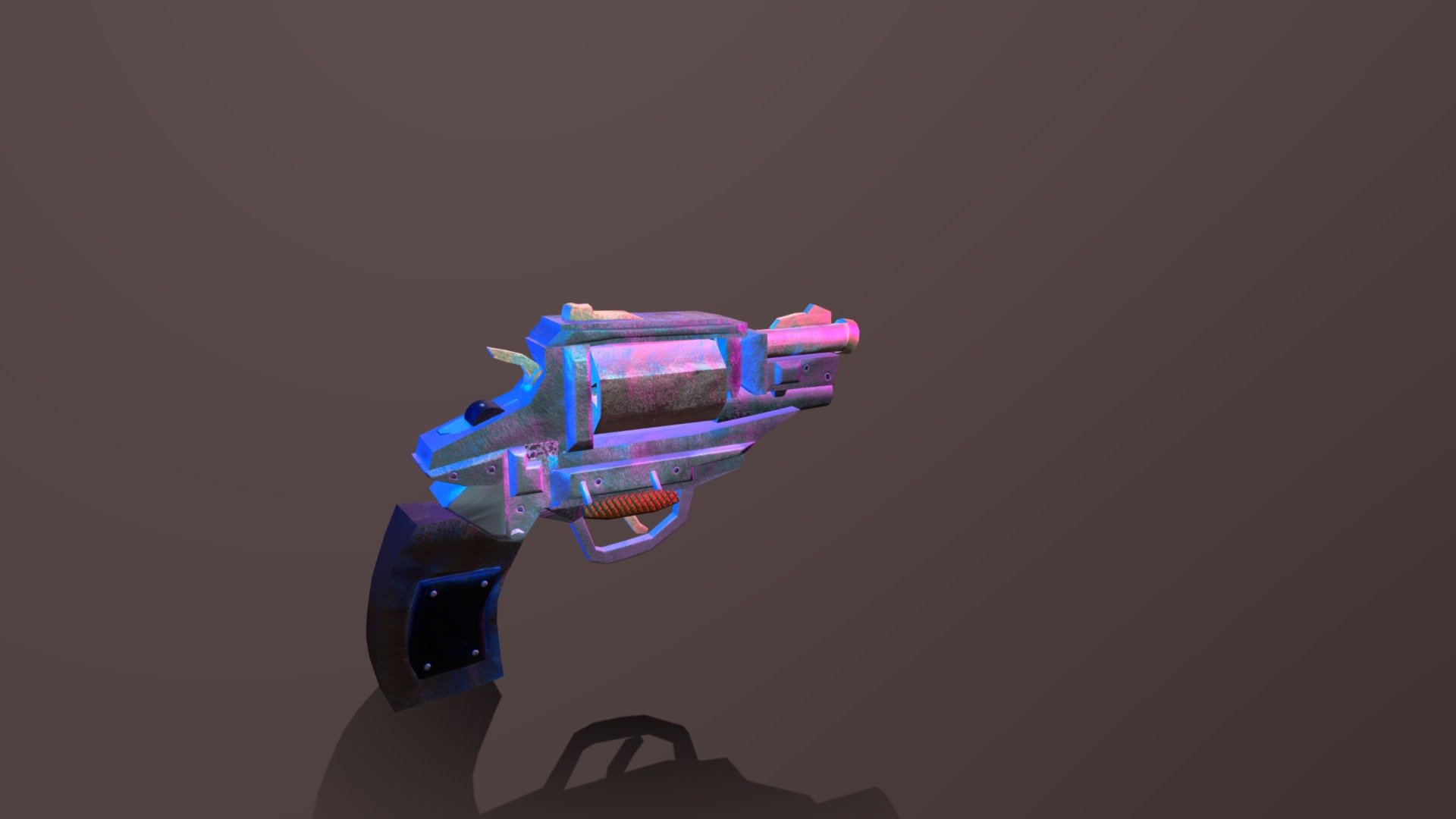 Mid-Poly Snub Nosed Revolver - 3D model by NewtEmporer [bd7f729 ...