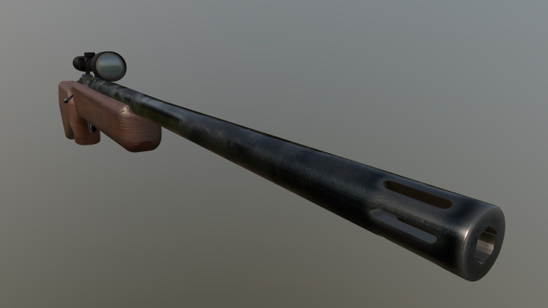 Old Bolt Action Rifle - 3D model by Trent Rivers (@trentbrivers ...