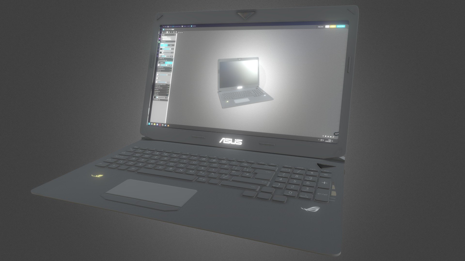 Asus Gaming Laptop - Buy Royalty Free 3D model by jackyoung204 [bd81bb2 ...