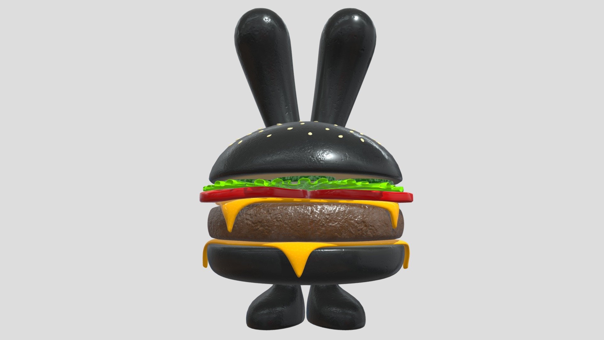 Roko Burger - by ArtCebola - Black Edition - 3D model by ArtCebola ...