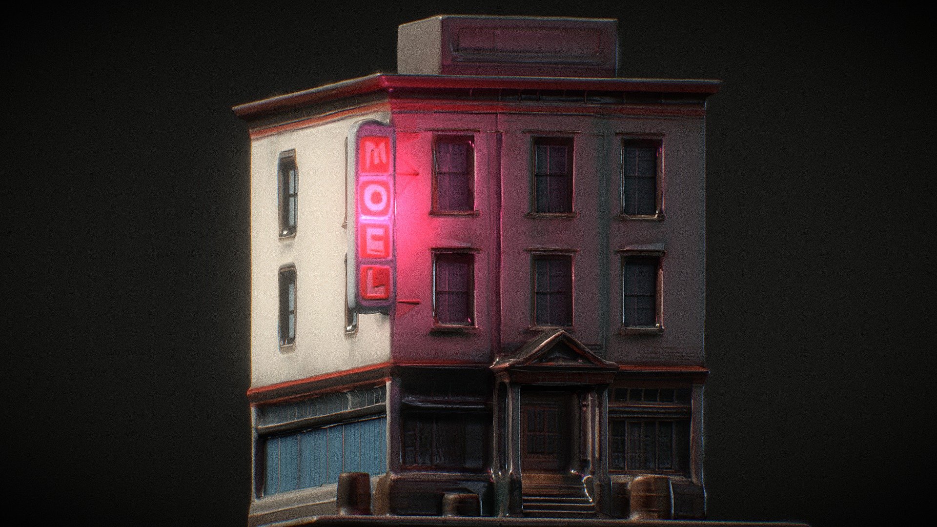 Old urban motel building - Download Free 3D model by techdefined123 ...