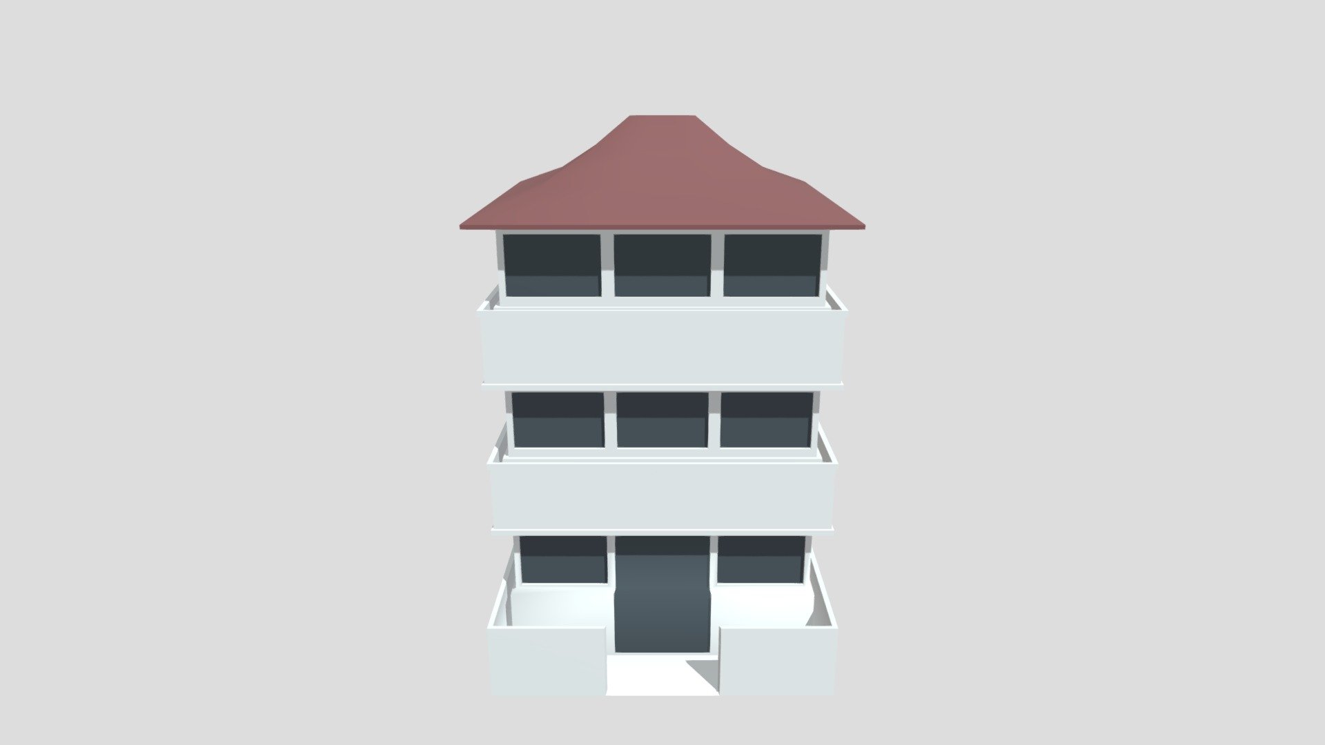 town_building-3-storey - Download Free 3D model by sakuramoto [bd83e73 ...