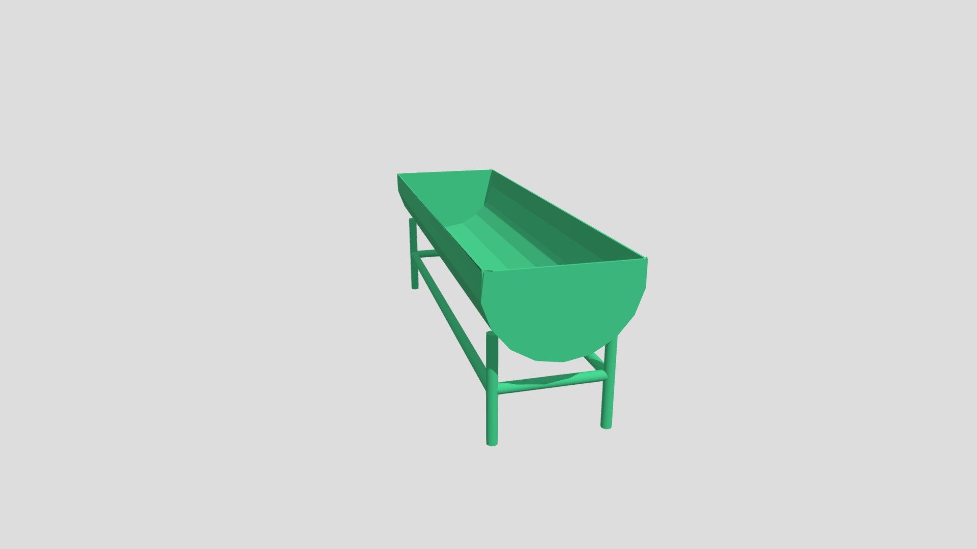 Feeding trough from Poly by Google - Download Free 3D model by ...