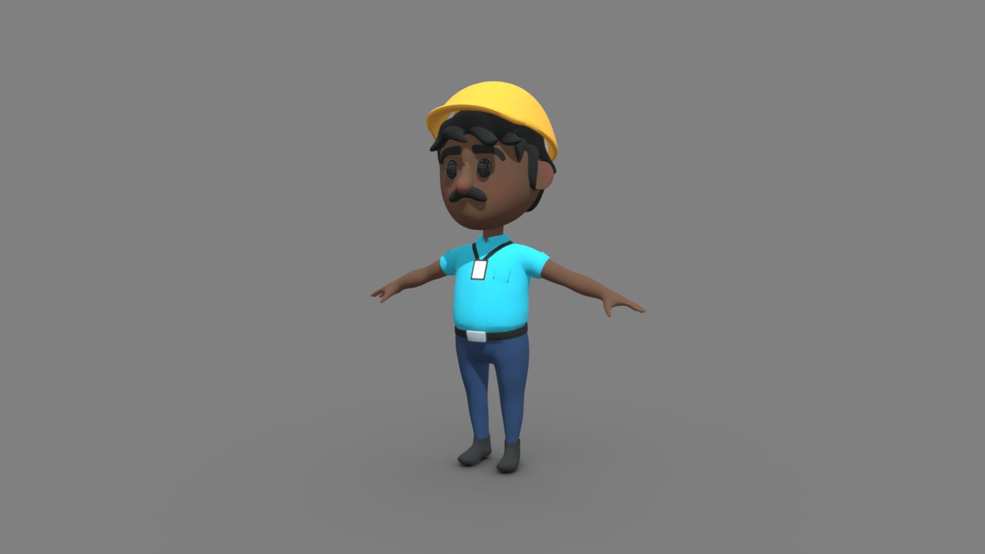Cartoon male engineer - Buy Royalty Free 3D model by dquintino [bd86d51 ...