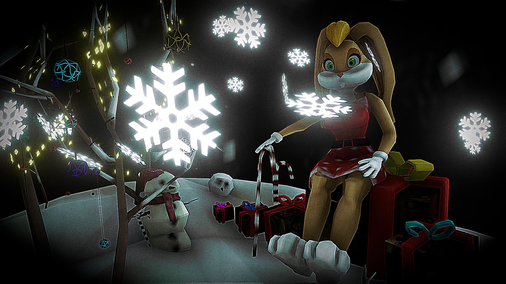 Lola Bunny Merry Christmas Looney Tunes 3d Model By Karen Ariza