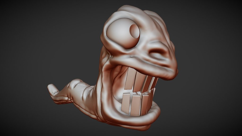Evil Worm - 3D model by Bearded Models (@BeardedAnimations) [bd8926f ...
