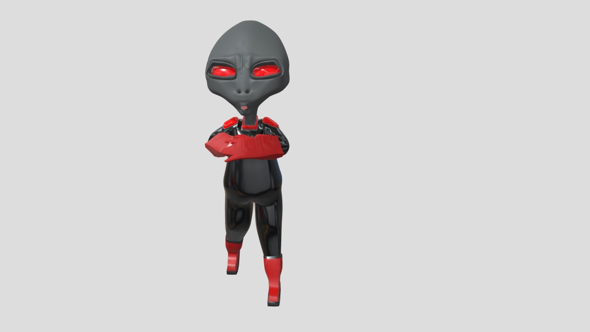 Grey Alien with Pose - 3D model by chrishna82 [bd8c0eb] - Sketchfab