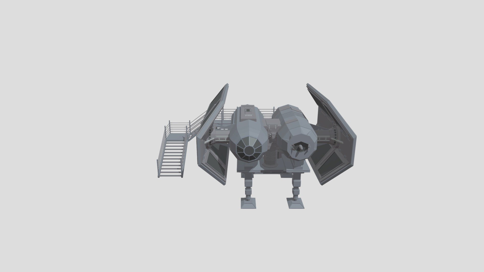 Tie Bomber (low-poly) - Download Free 3D model by ScurvyWoof [bd8c90d ...