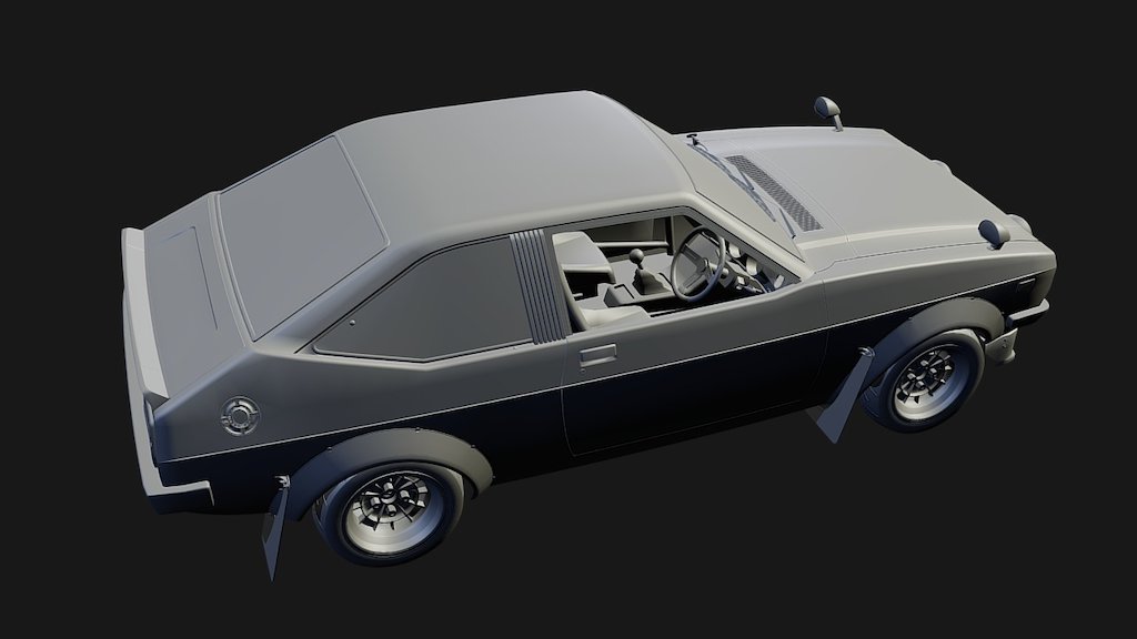 Custom Toyota Starlet KP47 (WIP) - 3D model by Rasyid (@rasyid_ridha ...