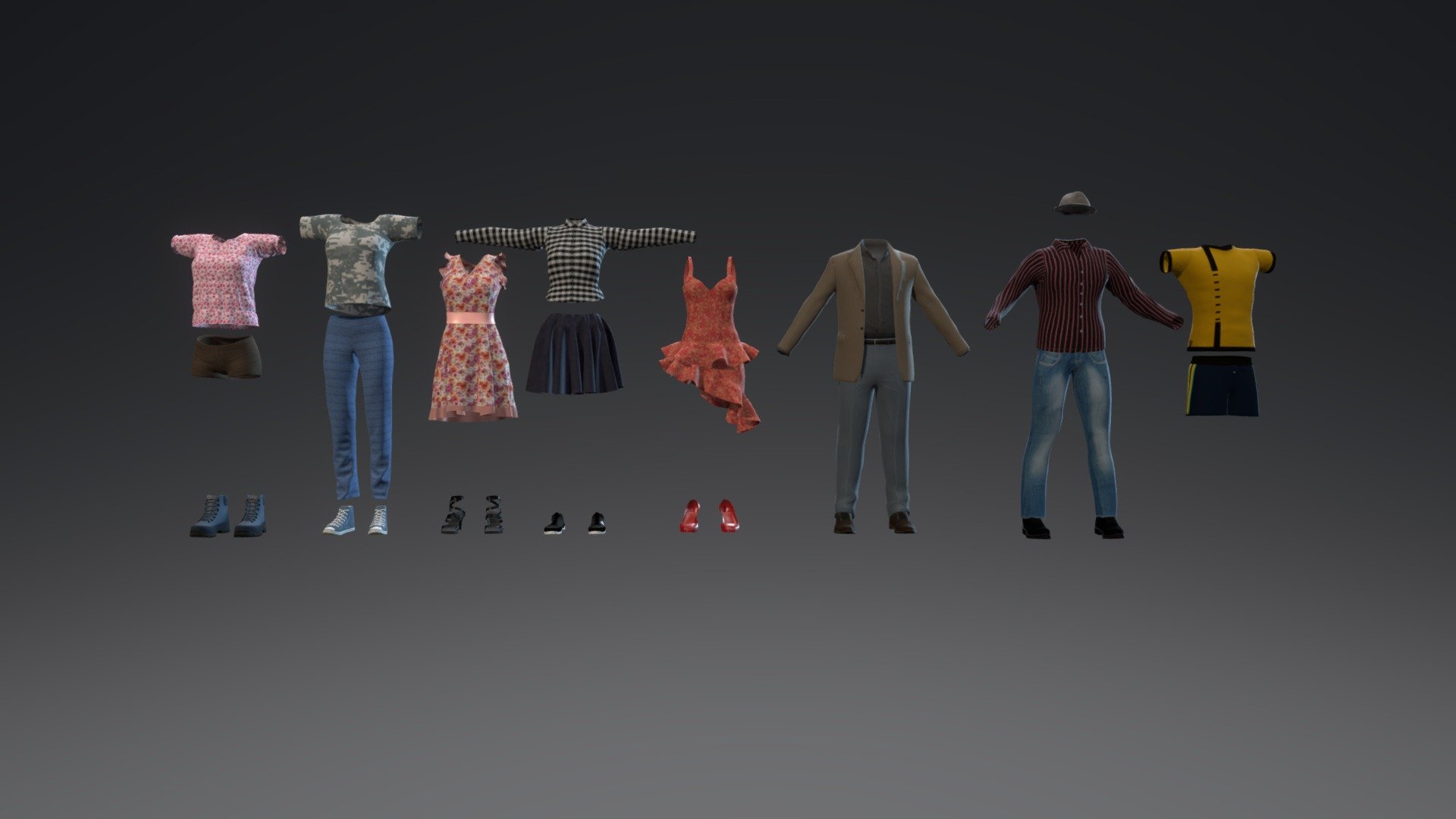 Clothes test set - Buy Royalty Free 3D model by mahrcheen [bd8d71d ...