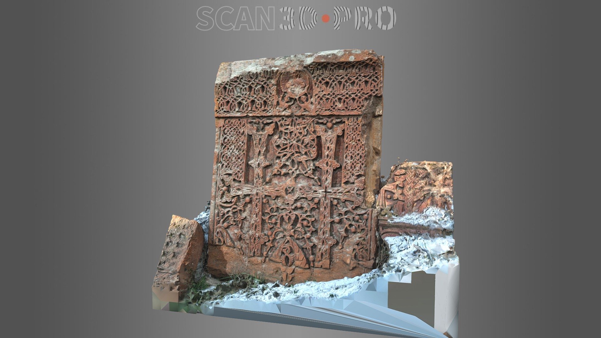Khachkar Arinj 109 - 3D model by scan3d.pro (@cga_ai) [bd8ead5] - Sketchfab