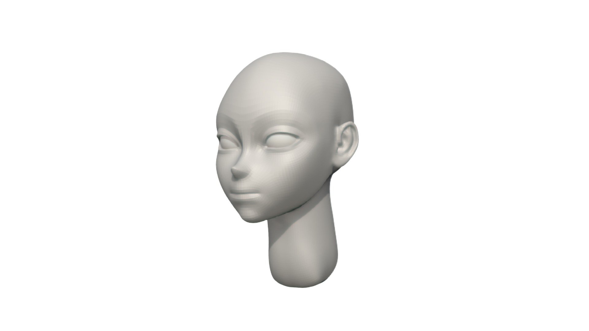 anime head sculpt - Download Free 3D model by rukireyta [bd8faa8 ...