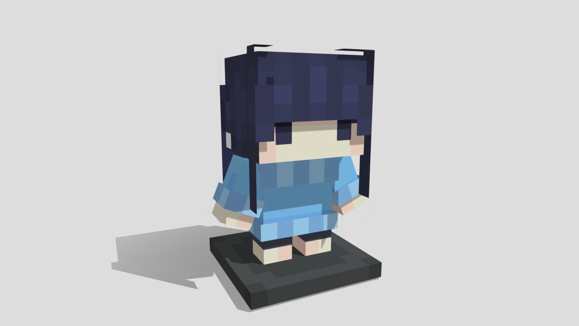 Chibi figure - 3D model by Blocky_Vani [bd90062] - Sketchfab