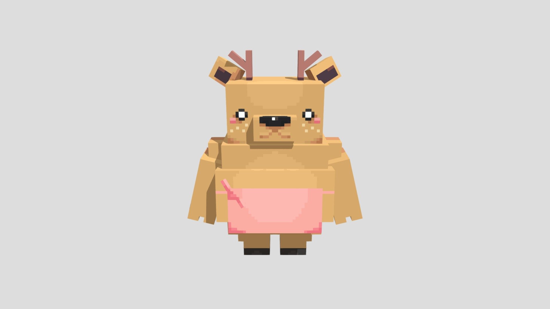 Deer - Yes Chef! - 3D model by Lilli C (@SilverZelda) [bd90135] - Sketchfab