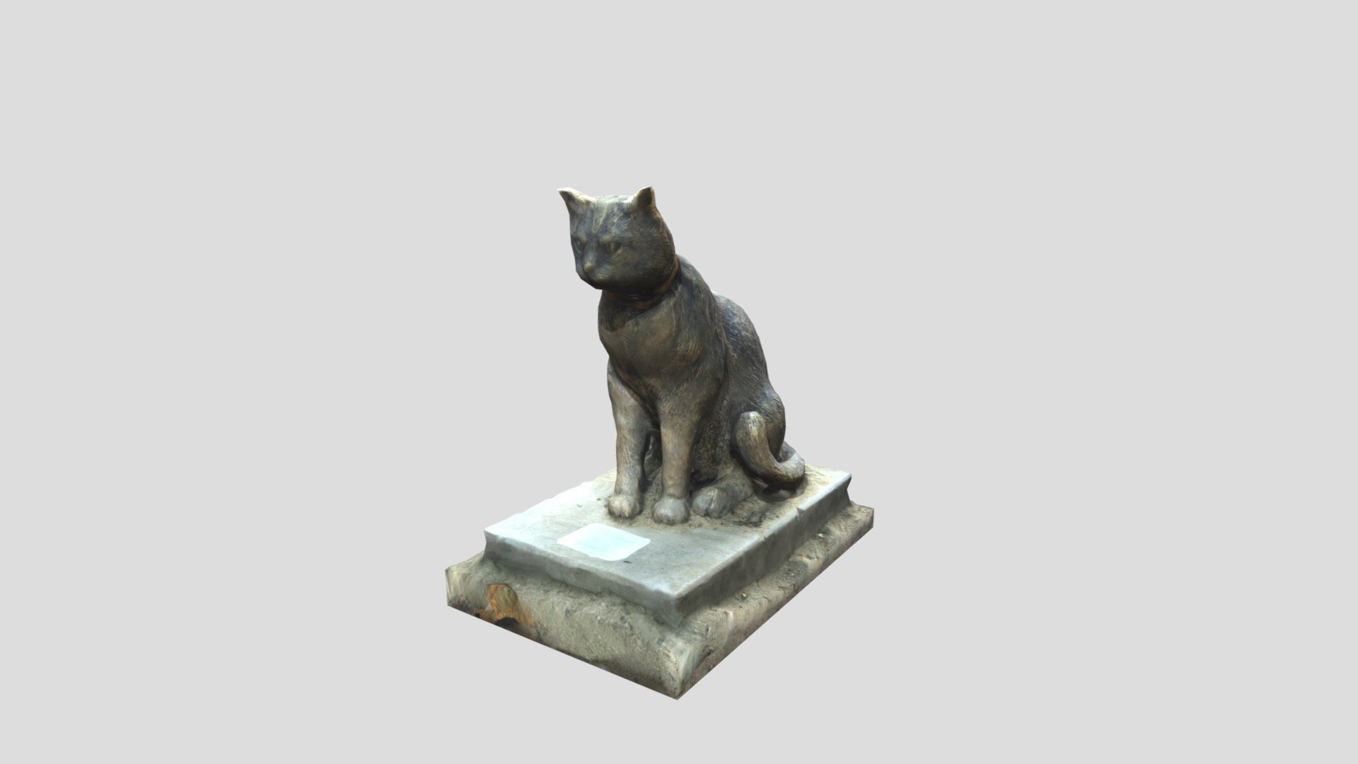 Monty the Cat bronze statue 5k poly - Download Free 3D model by Hybrid ...