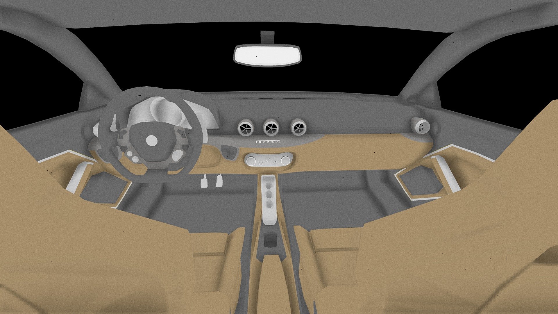 Ferrari F12 2016 with INTERIOR - Download Free 3D model by ixumix.sds ...