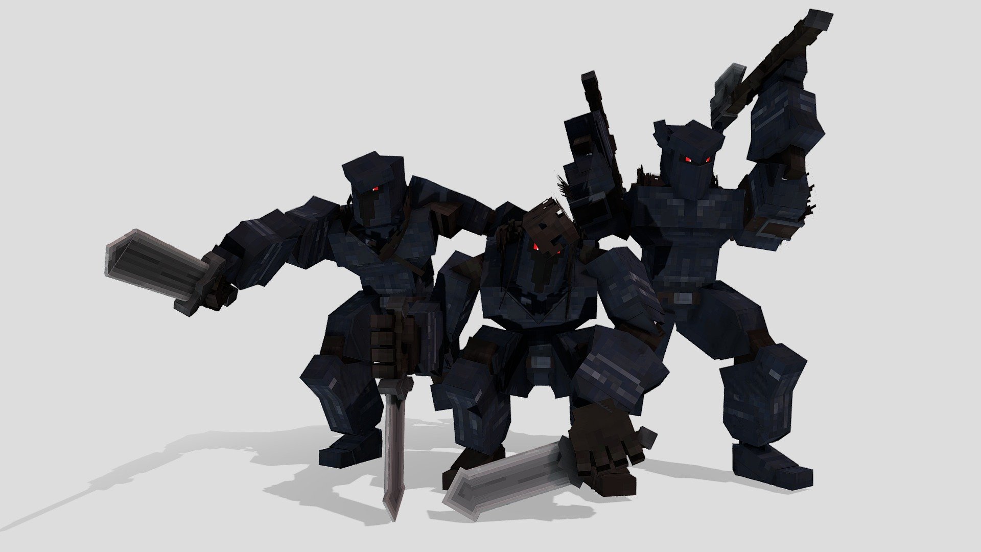 [ MC ] Java : Dark Knight - Pack - Buy Royalty Free 3D model by iJUNE ...