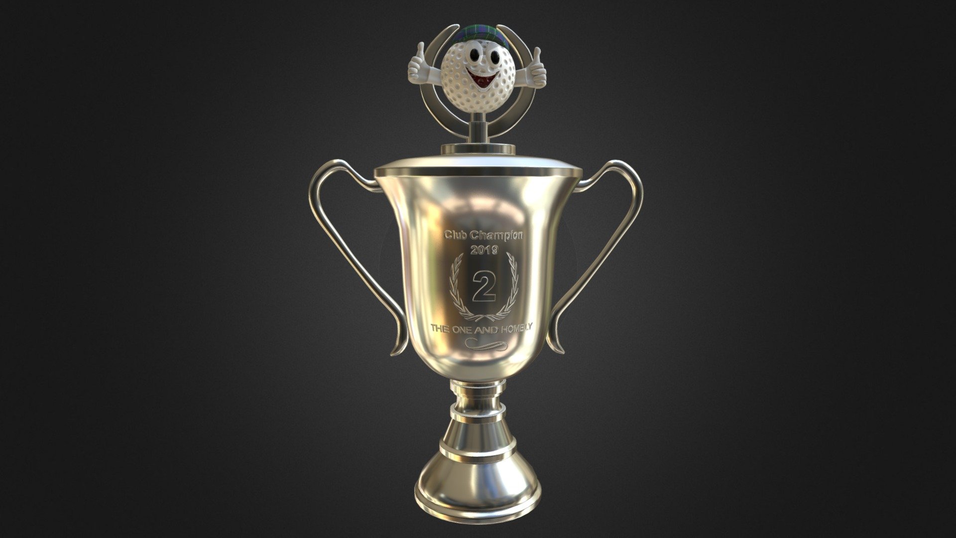 Trophy 2nd and Homely - 3D model by escapades3d [bd991f3] - Sketchfab