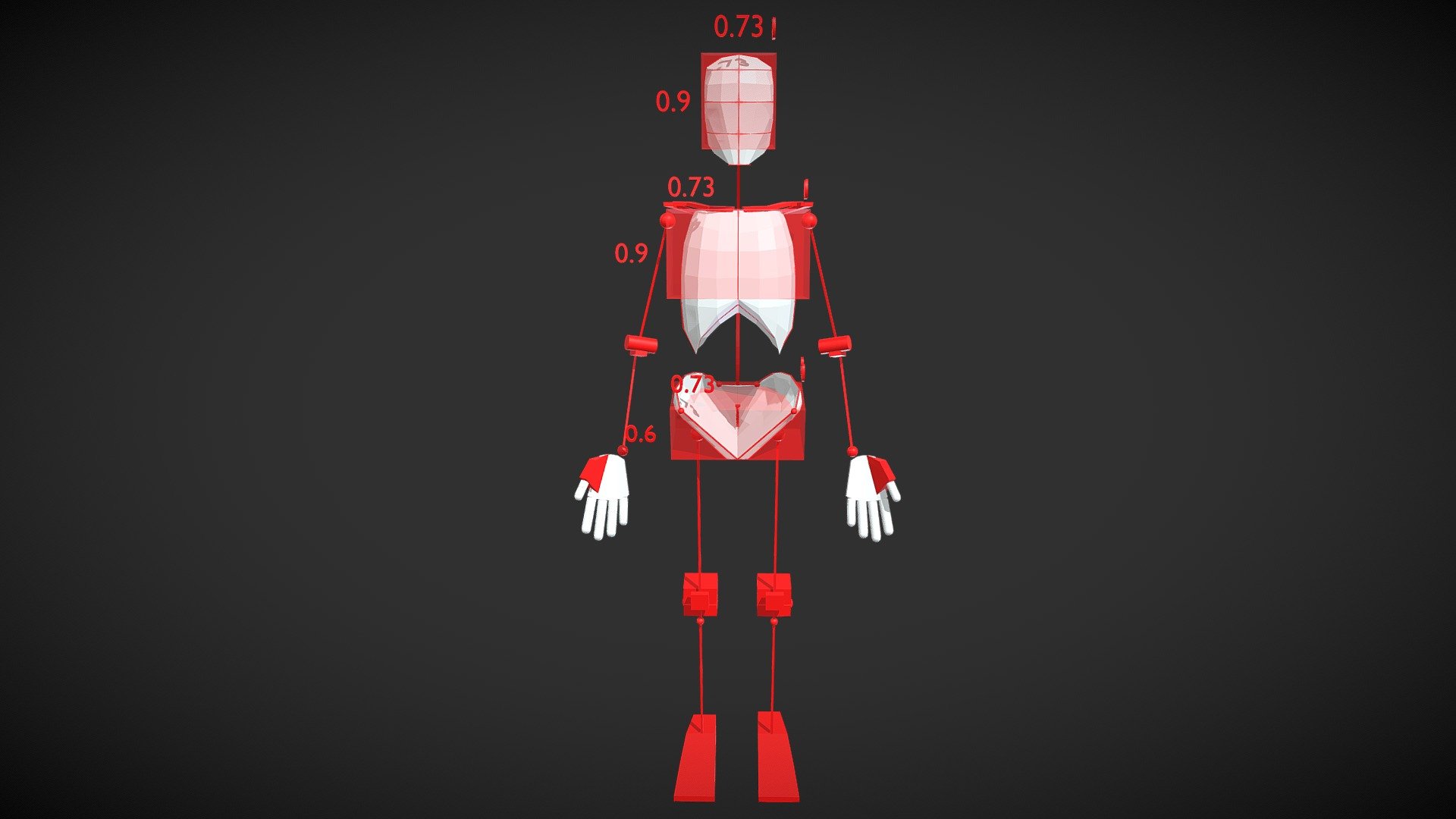 Simplified Female Skeleton For Artists - 3D model by chummy-island ...