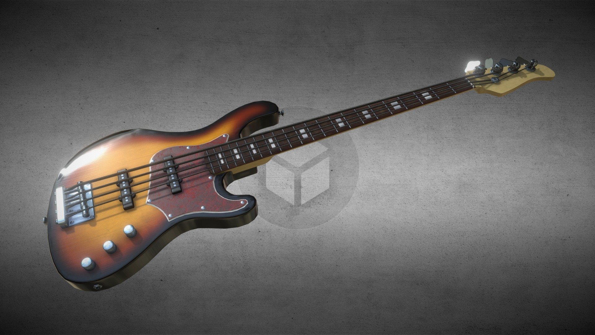Bass Guitar - 3D model by ya.iljinser [bd99ff9] - Sketchfab