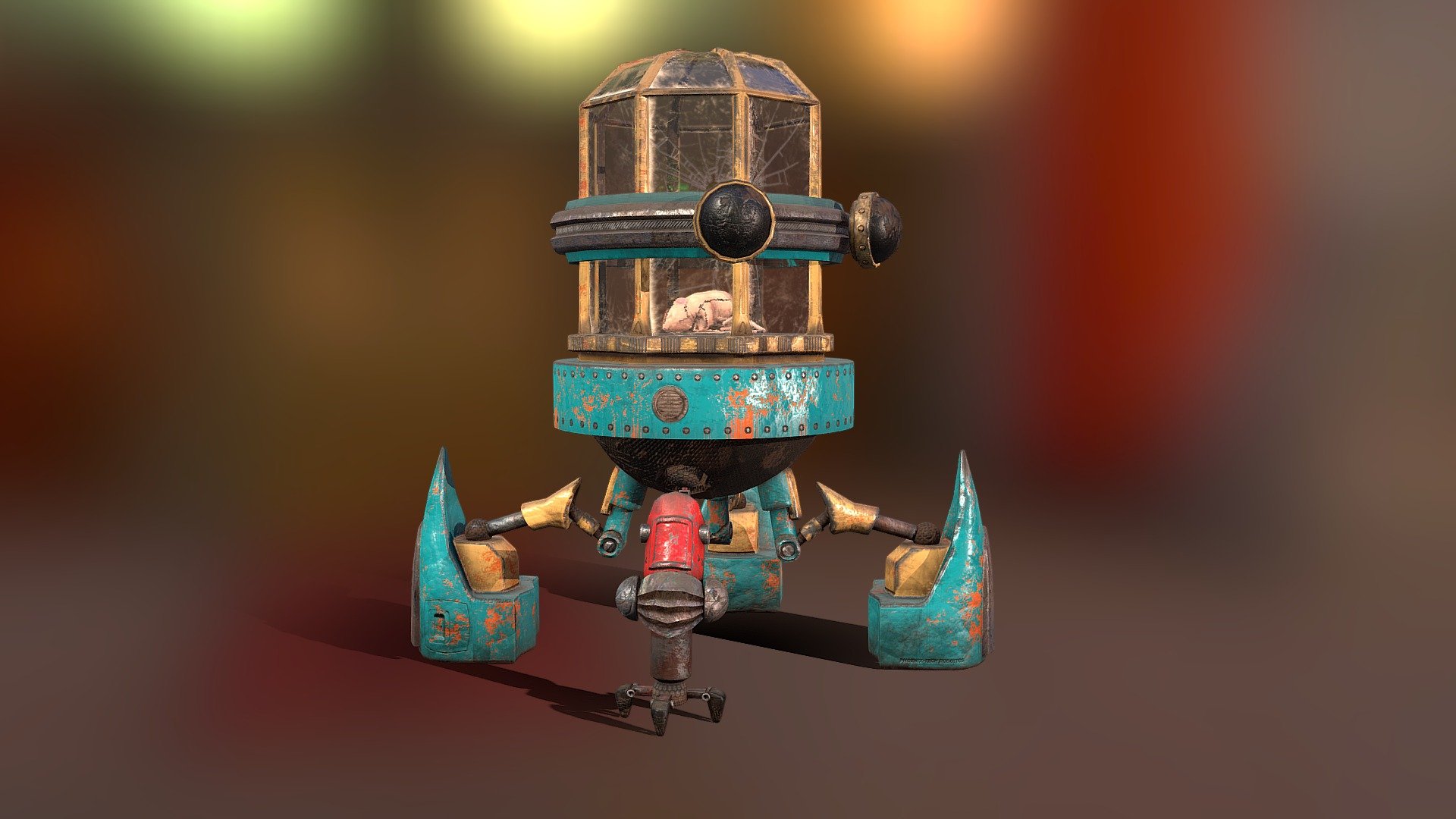 Old Rusty Robot - HOPE - Download Free 3D model by Shaina (Regan ...