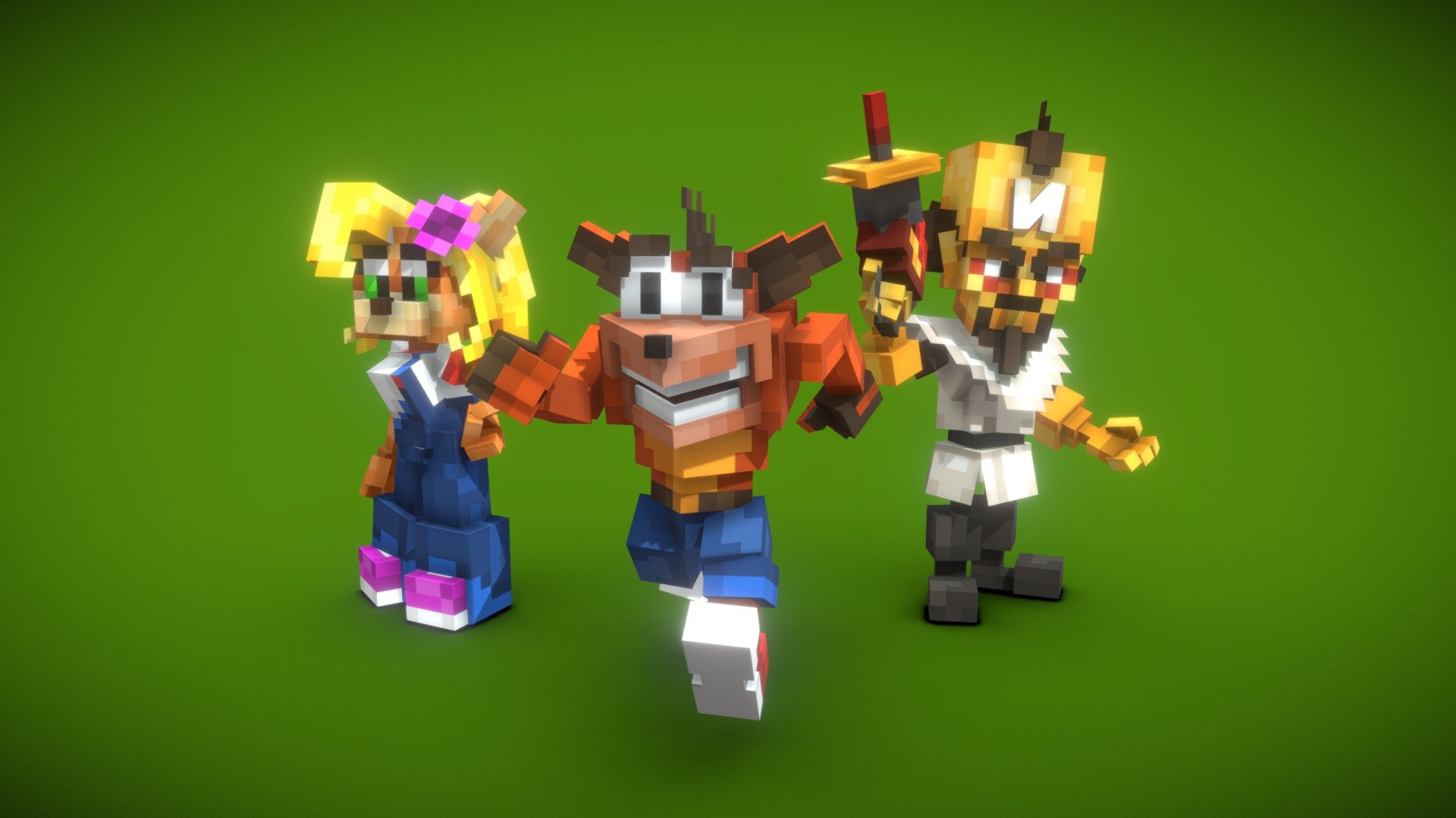 Crash Bandicoot Characters - 3D model by Tom Favier (@Tom_Favier ...
