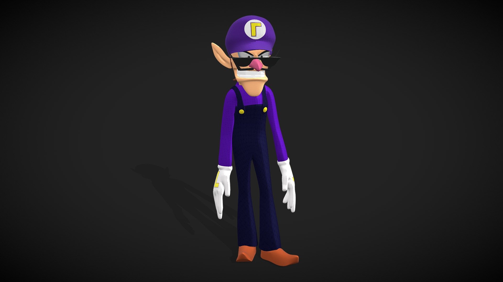 Waluigi - 3D model by Tomaster (@tomaaster) [bd9cc5e] - Sketchfab