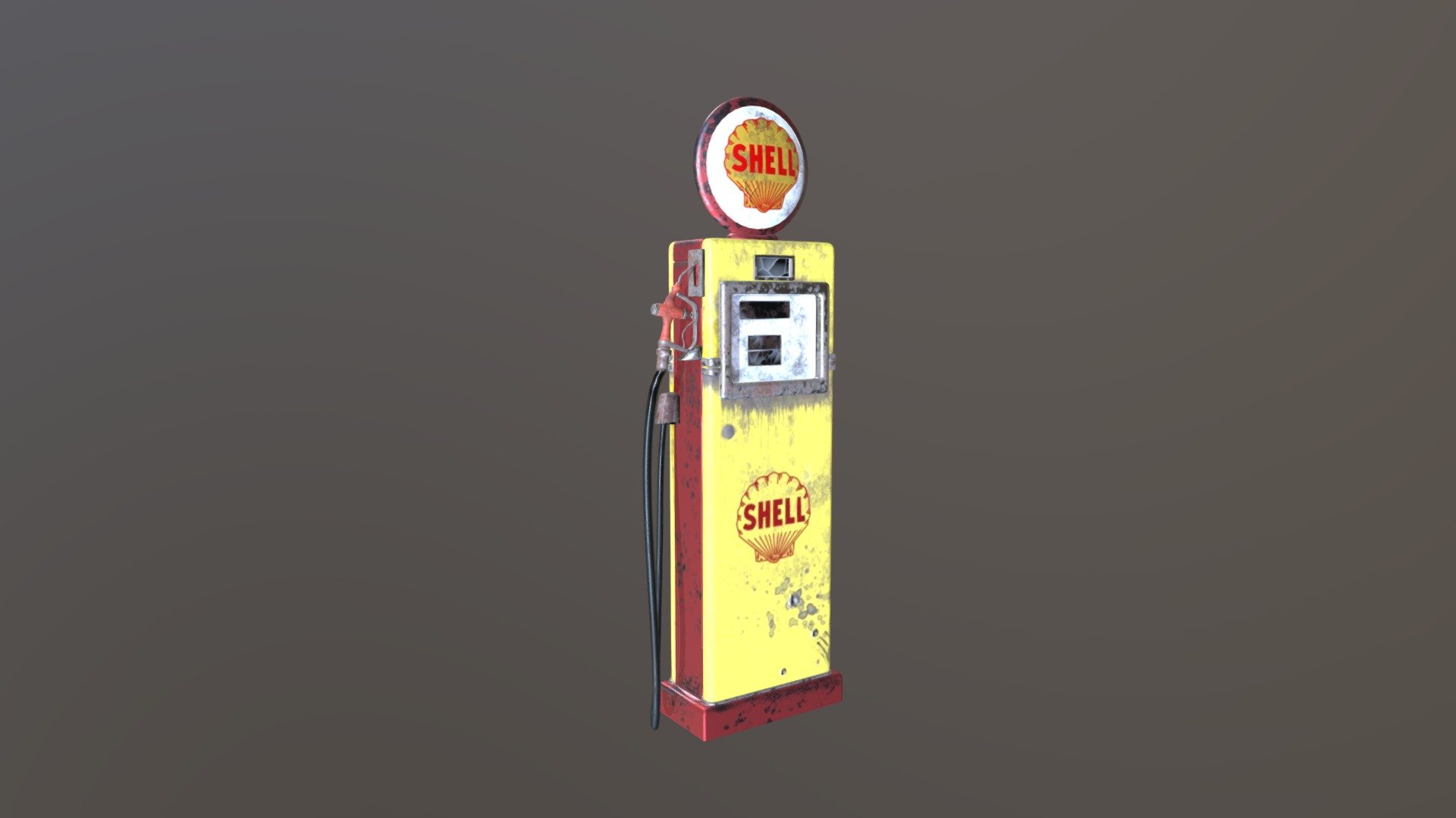 Retro Shell Station gas pump - 3D model by williamscynthia21 [bd9f04c ...