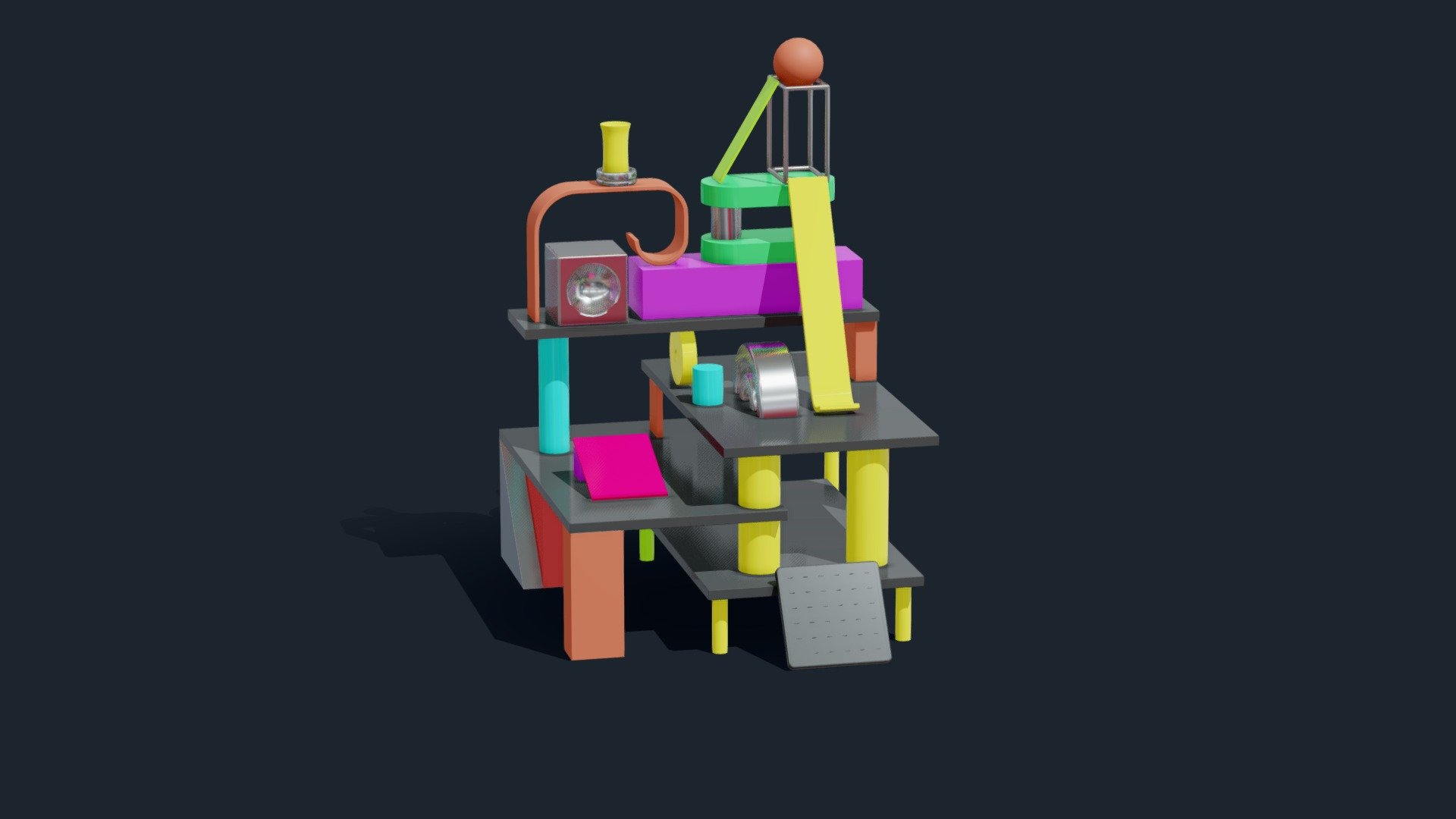 abstract model - 3D model by poshcreative [bd9ff5f] - Sketchfab