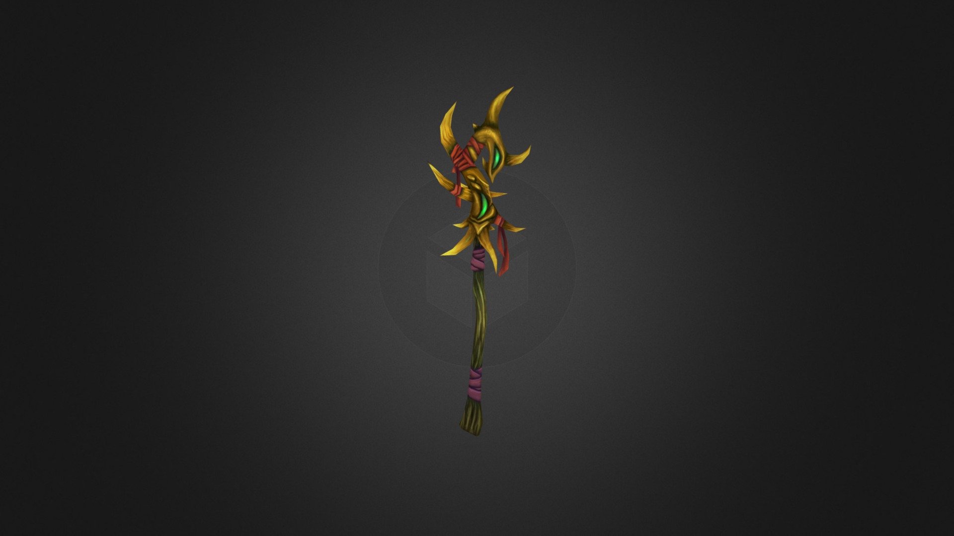 Staff - Handpainted - 3D model by pascal cleroux (@pascalcleroux ...