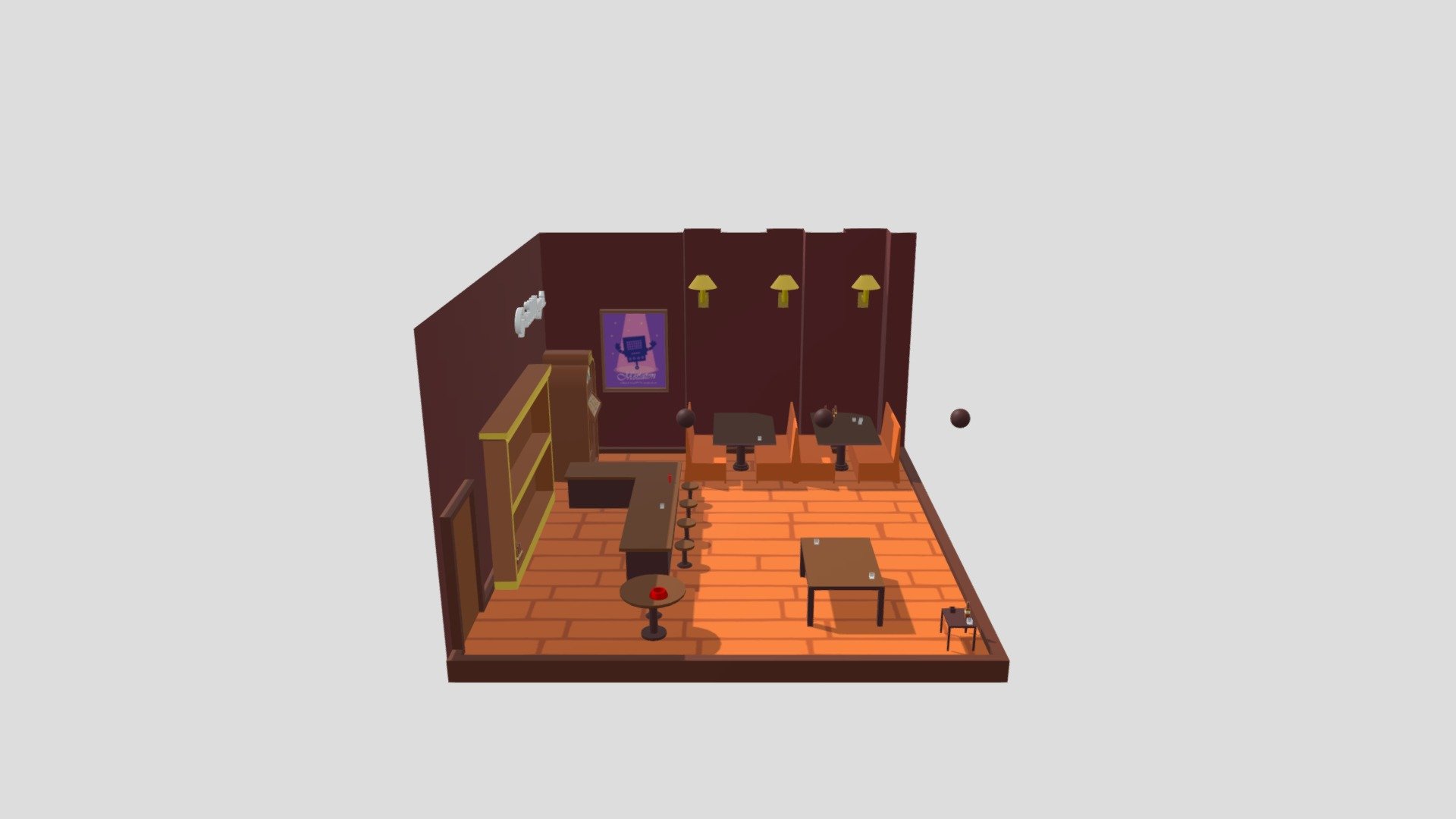 undertale grillby's - 3D model by Isabela Luzini (@IsabelaLuzini ...
