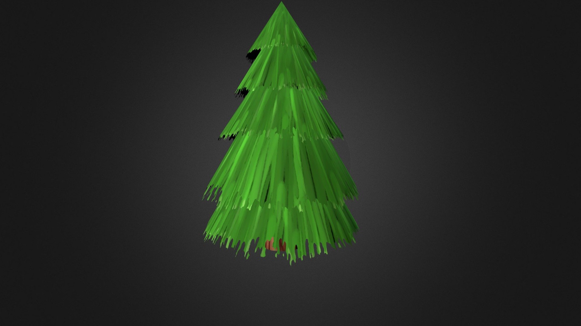Cartoony Pine Tree - 3D model by cerfribar [bda0cb3] - Sketchfab